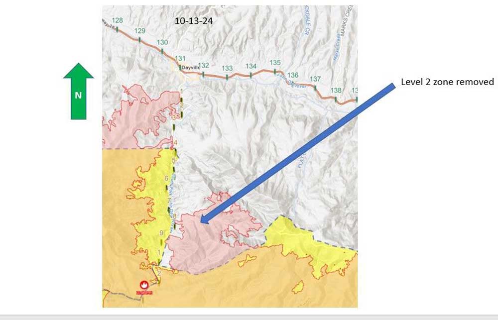 Evacuation zone eased near Rail Ridge Fire | Blue Mountain Eagle