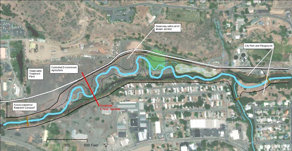 Conceptual plans call for changing river channel in John Day | Blue ...