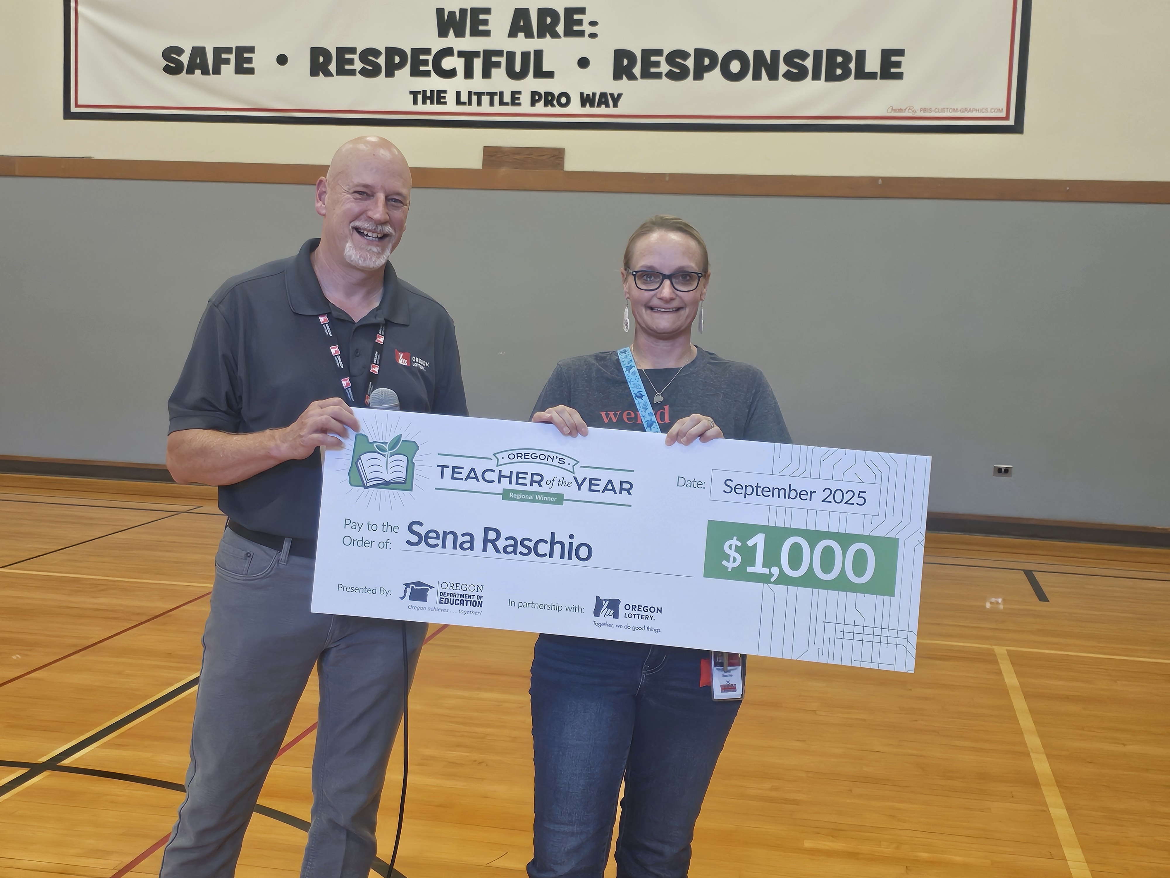 Sena Raschio named Oregon regional teacher of the year | Blue Mountain ...
